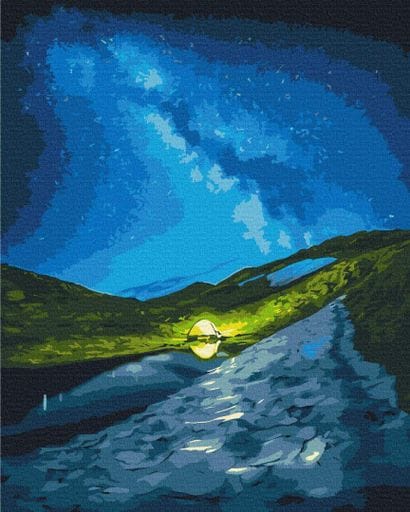 Картина по номерам Brushme 48x60см "Кемпинг под звездами © Roksolana ...